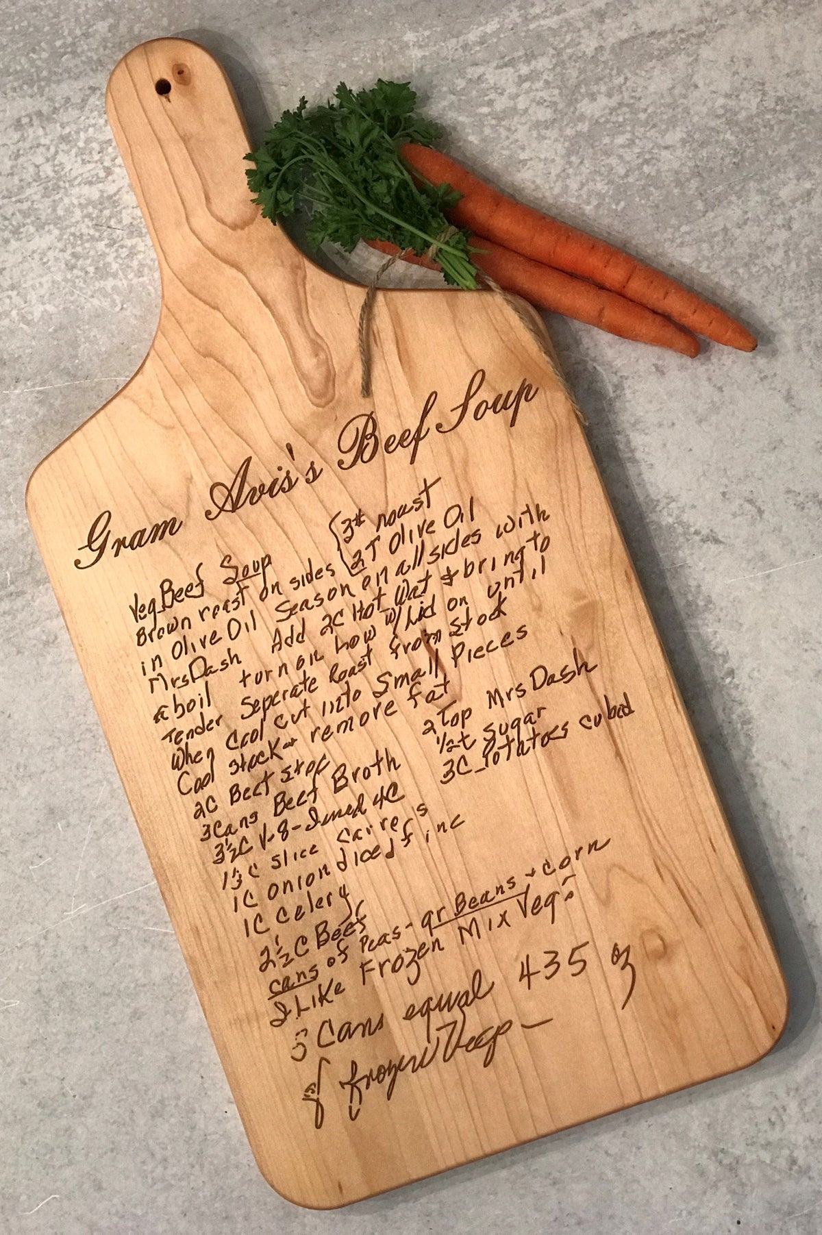 Keepsake Recipe Board - Gift A Memory - Chapel Hill Farms